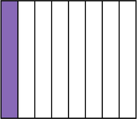Violet Rectangle Fraction 1 8 Free Vector Clipart Images On