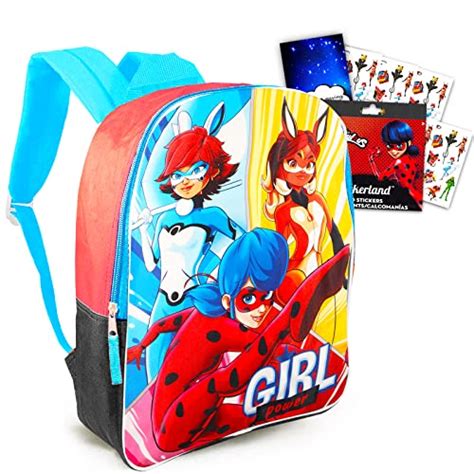 Miraculous Ladybug Backpack Set Bundle With 15 Miraculous Ladybug School Bag With Miraculous
