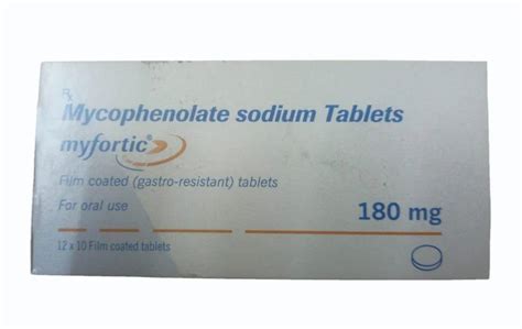 180mg Mycophenolate Sodium Tablet At ₹ 320stripe Immunosuppressive