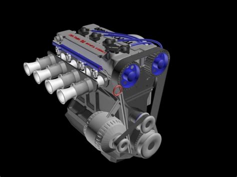 Toyota 4a Ge Engine 3d Turbosquid 1332851