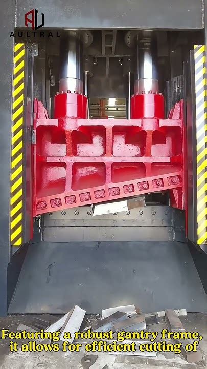 Hydraulic Scrap Metal Gantry Machine For Recycling Youtube