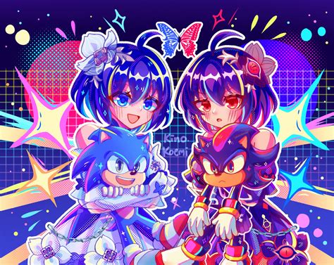 Sonic The Hedgehog Seele Vollerei Shadow The Hedgehog And Seele Honkai And 2 More Drawn By