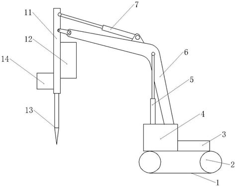 一种光伏板桩基施工用挖掘、钻孔一体机的制作方法
