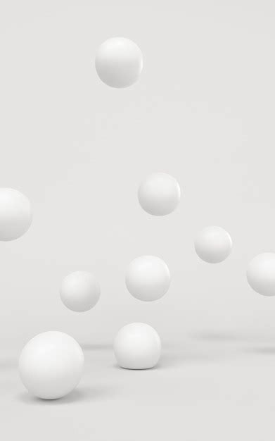 Rebotando Pelotas Blandas Con Representación 3d De Fondo Blanco Foto