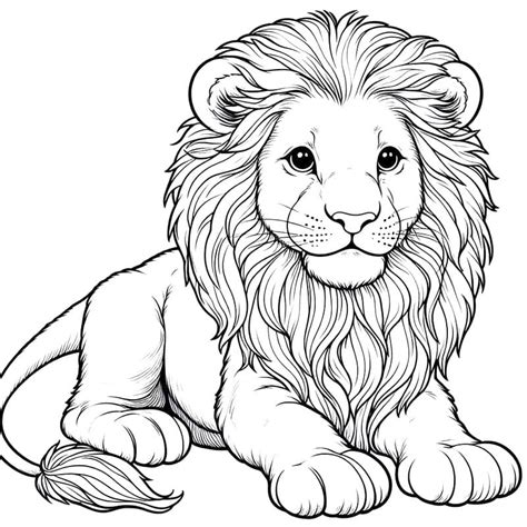 Aslan Boyama Sayfaları Ücretsiz Ve Eğlenceli