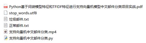 Python基于词袋模型特征和tfidf特征进行支持向量机模型中文邮件分类项目实战 阿里云开发者社区