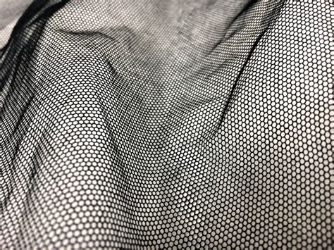 Cotton Bobbinet In Black Bandj Fabrics