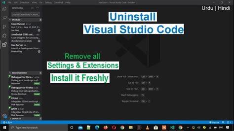 How To Uninstall Visual Studio Code Completely In Windows
