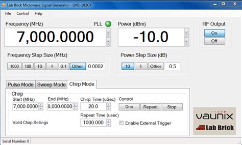 Lms 802cx 2 8 Ghz Usb Programmable Rf Signal Generator With Chirp Capability