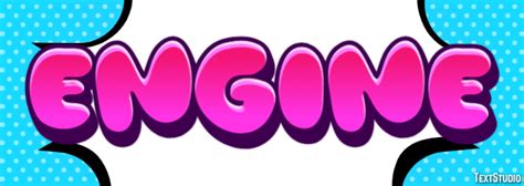 Engine Text Effect And Logo Design Word