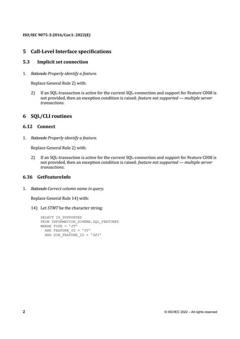 iso iec 9075 3 2016 cor 1 2022 information technology — database