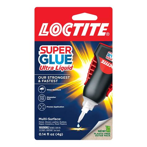 Loctite Super Glue Ultra Liquid Control, Pack of 1, Clear 4 g Bottle ...