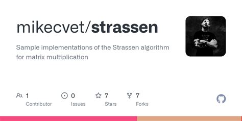 github mikecvet strassen sample implementations of the strassen algorithm for matrix