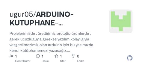 GitHub ugur ARDUINO KUTUPHANE OLUSTURMA Projelerimizde ürettiğmiz prototip ürünlerde