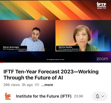 Institute For The Future Iftf Had Their Ten Year Forecast 2023