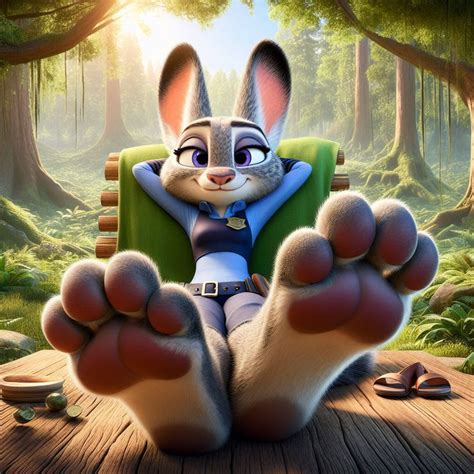 Ai Fanart Judy Hopps Resting Feet 21 By Thunderbirdfeetlover On Deviantart