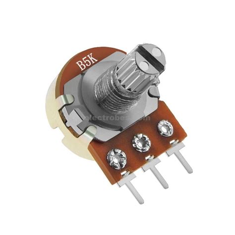 5k Ohm Rotary Potentiometer Variable Trimpot Resistor Electrobes 5k Ohm Rotary Potentiometer Variable Trimpot Resistor Electrobes