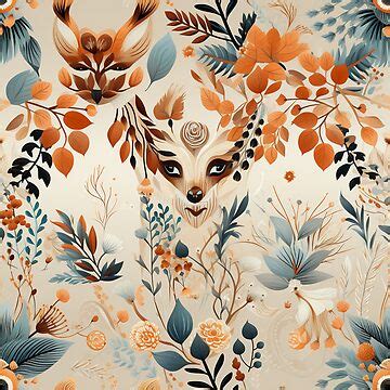 Elegant Boho Wolves Artistic Patterns For Unique Style Sticker For