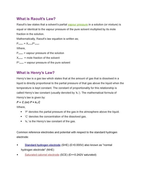 What Is Raoult Note What Is Raoults Law Raoults Law States That A Solvents Partial
