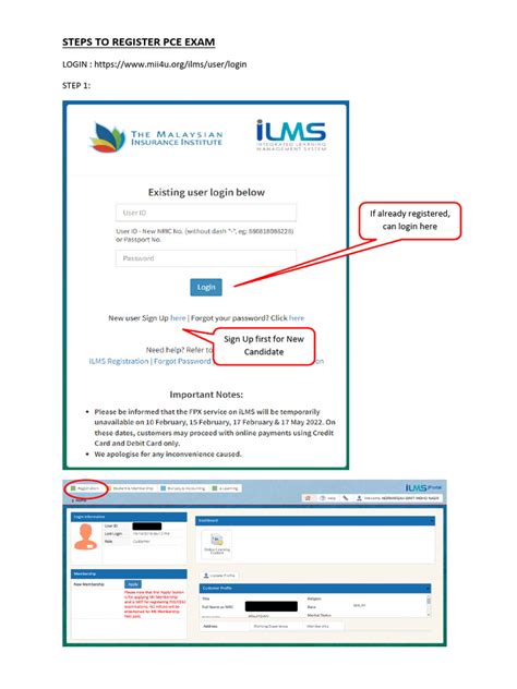 Steps To Register Pce And Tbe Exam Pdf