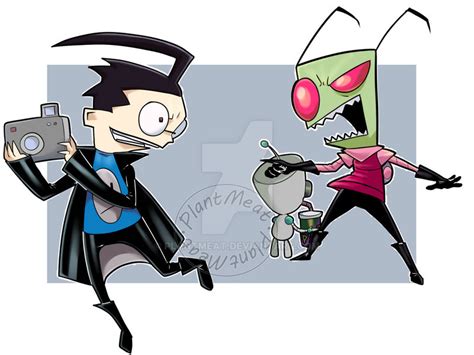 Invader Zim Dib And Zim And Gir By Plantmeat On Deviantart
