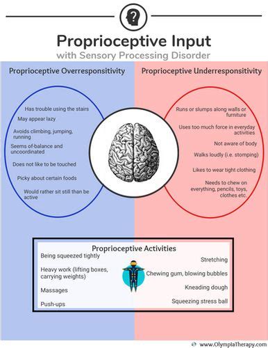 Sensory Processing Disorder Proprioceptive Activities Sensory Processing