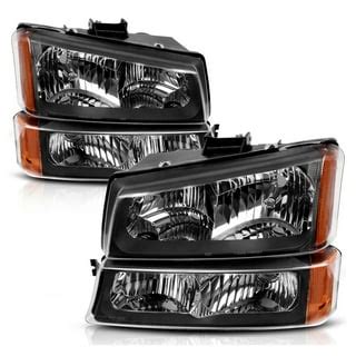 Right Smooth Bezel Headlight Assembly For 2003 2006 Silverado 1500
