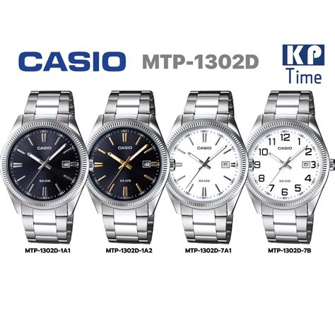 Casio นาฬิกาข้อมือผู้ชาย สายสแตนเลส รุ่น Mtp 1302d ของแท้ประกันศูนย์