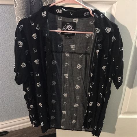 Lurking Class Button Up ☠️ Never Worn Size Medium Depop