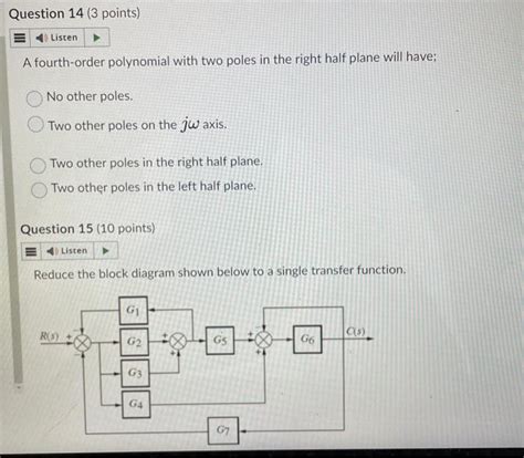 Solved A Fourth Order Polynomial With Two Poles In The R