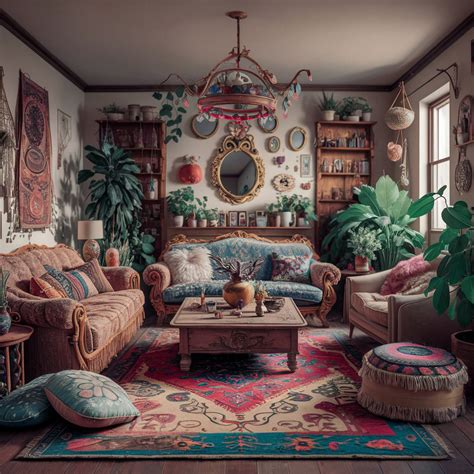 Bohemian Style Living Rooms Behance