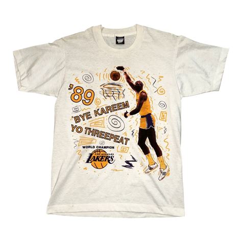 Nba × Screen Stars × Vintage Vintage 1989 Kareem Abdul Jabbar Lakers