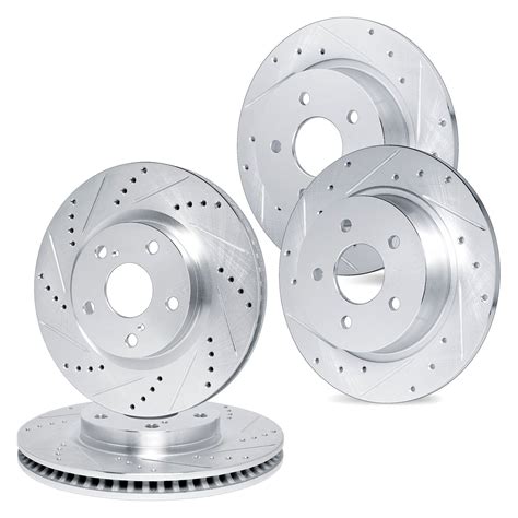 R1 Concepts® Drilled And Slotted Disc Brake Rotor Set