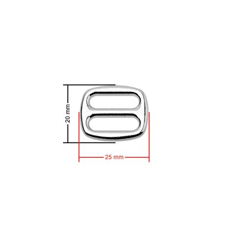 Passante Metal 25 Mm Niquelado Lojametallica