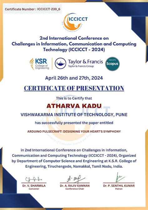 Atharva Kadu On Linkedin Thrilled To Share That Our Project Arduino Pulsecraft Designing Your