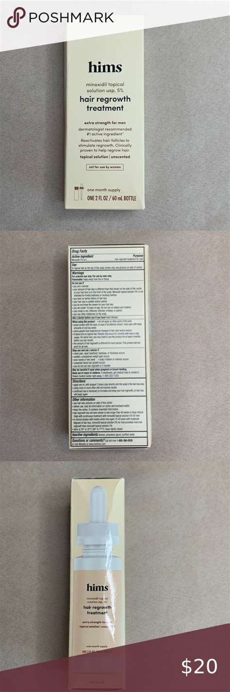 Hims Minoxidil 5 Topical Solution Minoxidil Minoxidil Topical