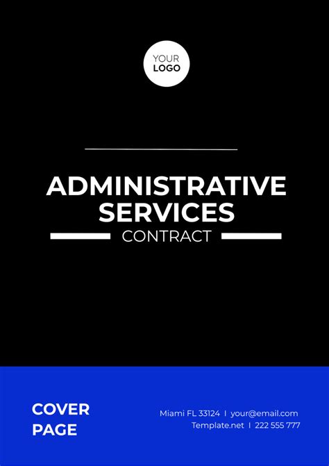 Free Administrative Services Contract Template To Edit Online