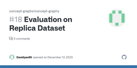 Evaluation On Replica Dataset · Issue 18 · Concept Graphsconcept Graphs · Github