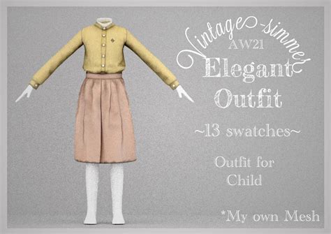 Elegant Outfit Full Outfits Mysims4mods