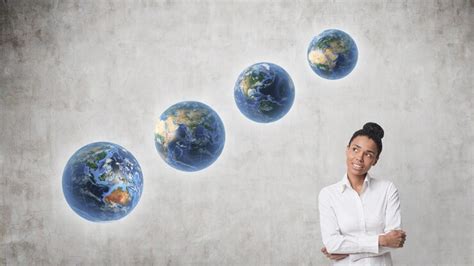 Premium Photo African Woman With Diagonally Aligned Planets