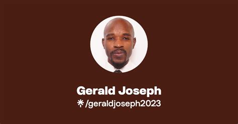 Gerald Joseph Twitter Instagram Facebook Linktree