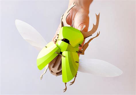 Paper Beetle Sculptures By Assembli Daily Design Inspiration For Creatives Inspiration Grid