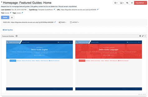 home page how to libguide template creating editing all saints