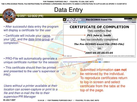 Ppt Pre Oconus Travel File Pro File Step By Step Instruction
