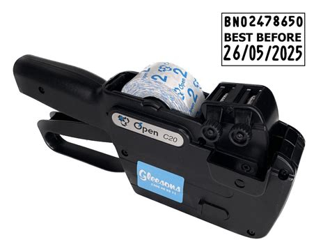 26x16mm Best Before Labels Package Deal Date Gun Labels Ink Rollers