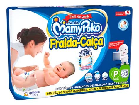 Fraldas Mamypoko Super Seca Calça P X 46 Unidades Mercadolivre