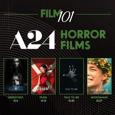 Were So Excited To Play A24 Horror Films All October Looking To Host
