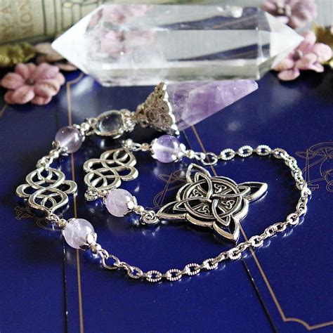Amethyst Pendulum Divination Tool Dowsing Crystal Goddess Hecate