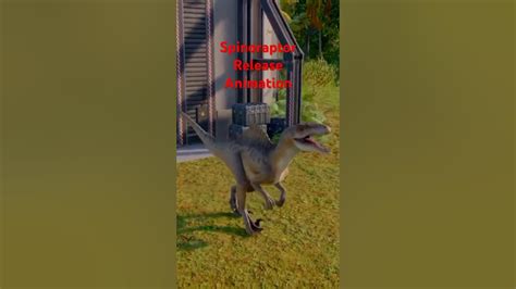 Spinoraptor Release Animation Jurassic World Evolution 2 Youtube