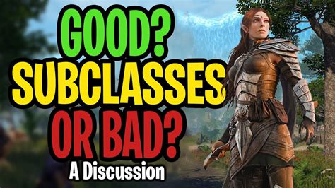 Are Subclasses Actually Good Or Bad For Eso Lets Talk About It Youtube